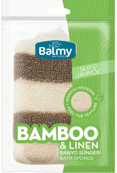 Balmy Bambu- Keten Banyo Süngeri