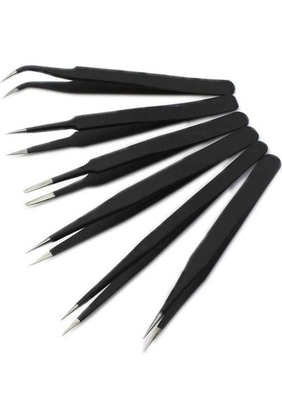 Aksh 6 Parça Hassas Tweezer Elektronik Tamir Cımbız Seti Elektronikçi Antistatik Paslanmaz Antistatic Aksh 6 Parça Hassas Tweezer Elektronik Tamir Cımbız Seti Elektronikçi Antistatik Paslanmaz Antistatic