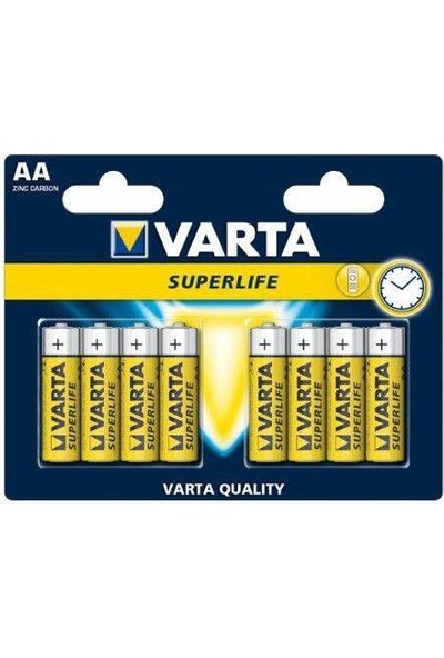 Varta Superlife Aa Kalem Pil 8'Li