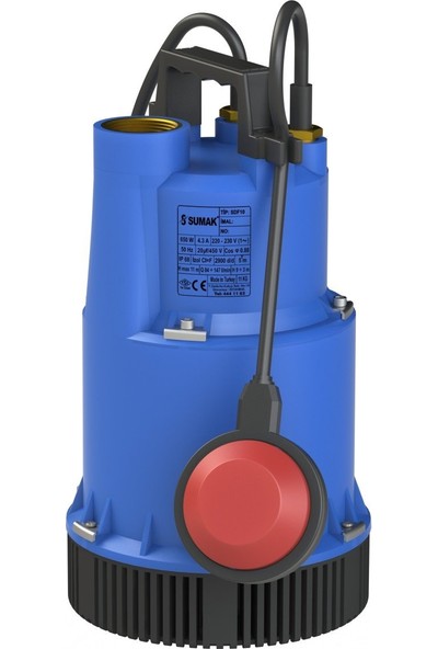 Sumak Sdf13 Drenaj Dalgıç Pompa Monofaze (220V) 1.3 Hp Sumak Sdf13 Drenaj Dalgıç Pompa Monofaze (220V) 1.3 Hp