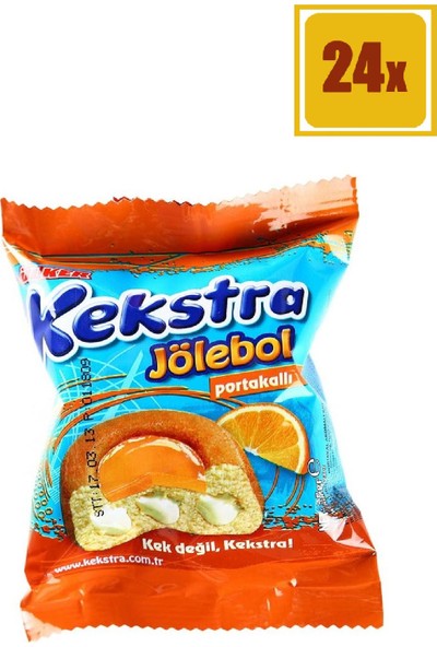 Ülker Kekstra Jölebol Kek Portakallı 30 gr 24'Lü Set