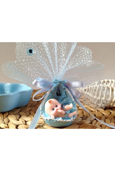 Cemrek Karlı Tüllü Kundak Bebek Biblolu Bebek Şekeri (25 Adet)