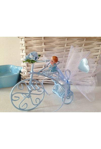 Cemrek Bebek Biblolu Mavi Bisiklet Bebek Şekeri (25 Adet)
