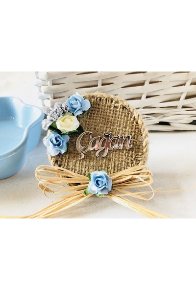 Cemrek Pleksi İsimli Yuvarlak Magnet Bebek Şekeri (25 Adet)