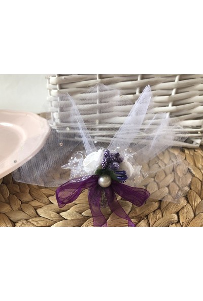 Cemrek Mor Pıtırcık Çiçekli Nikah Şekeri (25 Adet) Cemrek Mor Pıtırcık Çiçekli Nikah Şekeri (25 Adet)