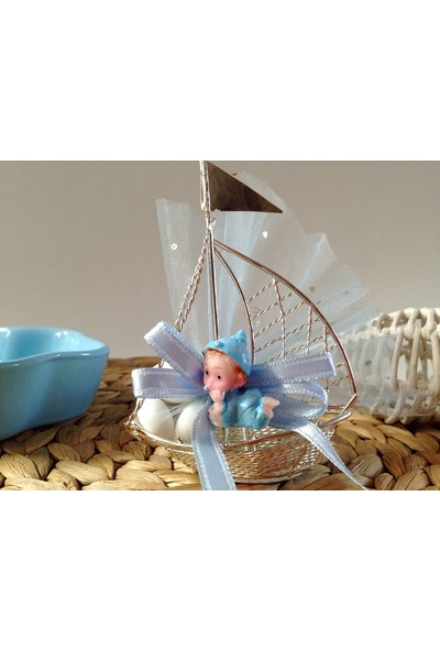 Cemrek Bebek Biblolu Tel Gemi Bebek Şekeri (25 Adet)
