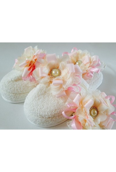 Cemrek Taşlı Lohusa Terliği Takımı