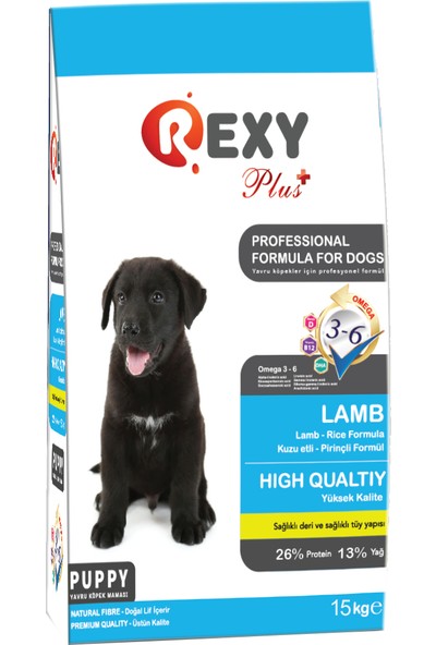 Rexy Kuzu Etli Yavru Köpek Maması 15 Kg Rexy Kuzu Etli Yavru Köpek Maması 15 Kg