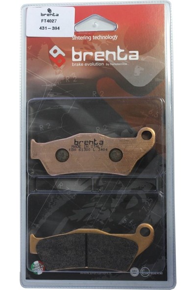 Piaggio X9 500 Disk Brenta Sinter Metal Fren Ön Balata (2003-0) Piaggio X9 500 Disk Brenta Sinter Metal Fren Ön Balata (2003-0)