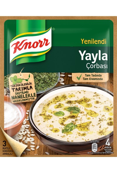 Knorr Klasik Çorba Serisi Yayla Çorbası 72 gram 12'li Paket Knorr Klasik Çorba Serisi Yayla Çorbası 72 gram 12'li Paket