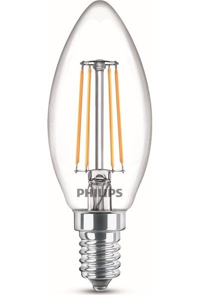 Philips LED Classic 40W B35 E14 Non-Dim 2700K Led Filament Ampul Philips LED Classic 40W B35 E14 Non-Dim 2700K Led Filament Ampul
