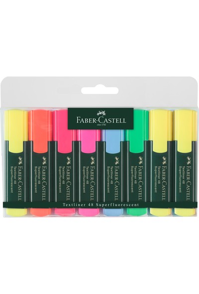 Faber-Castell Yeşil Gövde Fosforlu 6+2 Poşet Faber-Castell Yeşil Gövde Fosforlu 6+2 Poşet