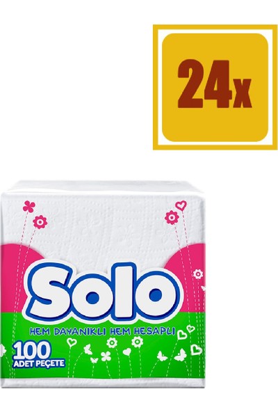 Solo Peçete 100'lü (x24)