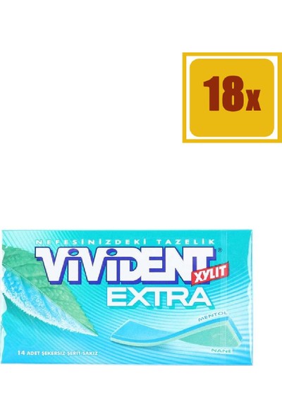 Vivident Extra 26 gr 18'li Set