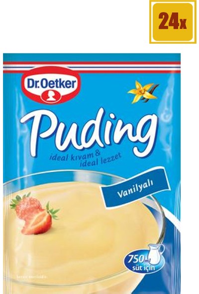 Dr. Oetker Vanilyalı Puding 125 gr 24'lü Set