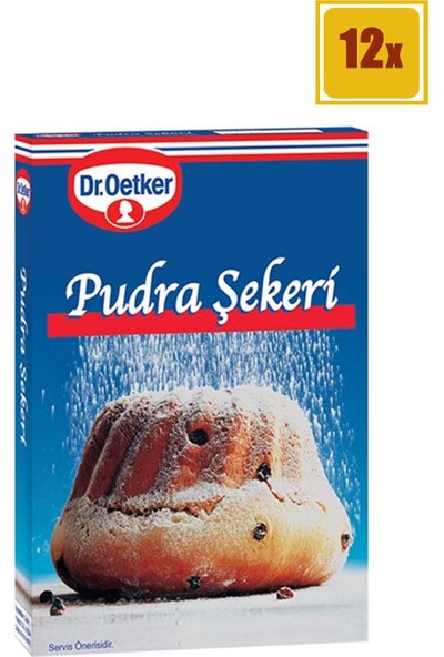 Dr. Oetker Pudra Şekeri 250 gr 12'li Set