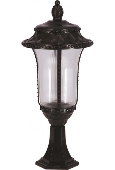 AVONNI BSU-68027-BSY-K Siyah Elektrostatik Toz Boyalı Dış Mekan Aydınlatma E27 Aluminyum Akrilik Cam 28cm