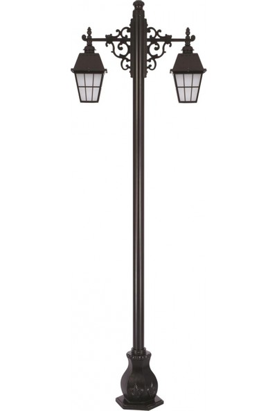 AVONNI BDR-68034-2BSY-OP Siyah Elektrostatik Toz Boyalı Dış Mekan Aydınlatma E27 Aluminyum Cam 90x23cm