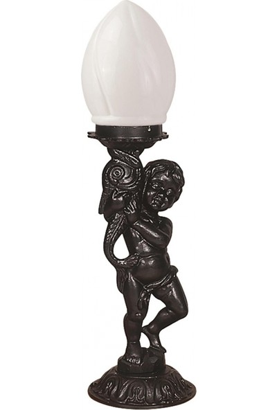 AVONNI BSU-68075-BSY-OP Siyah Elektrostatik Toz Boyalı Dış Mekan Aydınlatma E27 Aluminyum Akrilik Cam 20cm