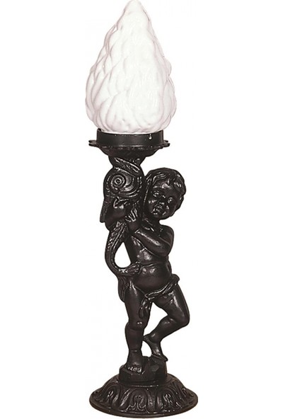 AVONNI BSU-68076-BSY-OP Siyah Elektrostatik Toz Boyalı Dış Mekan Aydınlatma E27 Aluminyum Akrilik Cam 20cm