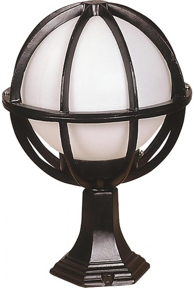 AVONNI BSU-68079-BSY-M2-KOP Siyah Elektrostatik Toz Boyalı Dış Mekan Aydınlatma E27 Aluminyum Polietilen Cam 30cm