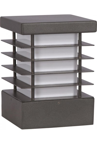 AVONNI BSU-68140-GR Gri Elektrostatik Toz Boyalı Dış Mekan Aydınlatma E27 Aluminyum Polikarbon/Akrilik Cam 22cm