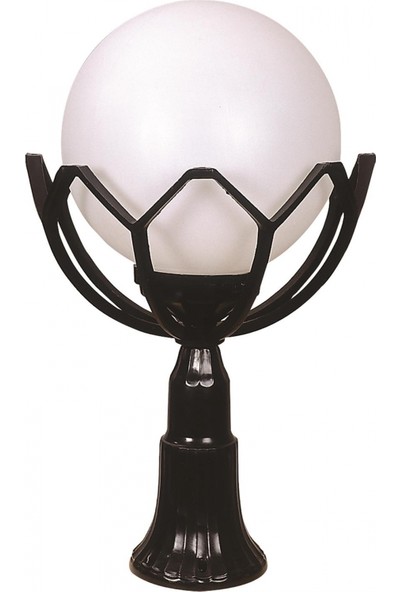 AVONNI BSU-68155-BSY-M2-OP Siyah Elektrostatik Toz Boyalı Dış Mekan Aydınlatma E27 ABS Akrilik/Polietilen Cam 35cm