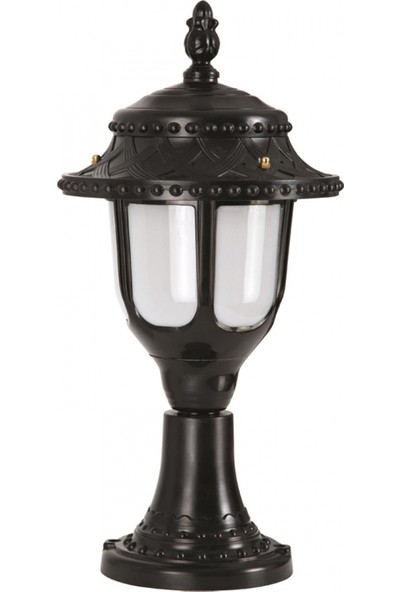 AVONNI BSU-68180-BSY-K Siyah Elektrostatik Toz Boyalı Dış Mekan Aydınlatma E27 ABS Polikarbon Cam 25cm