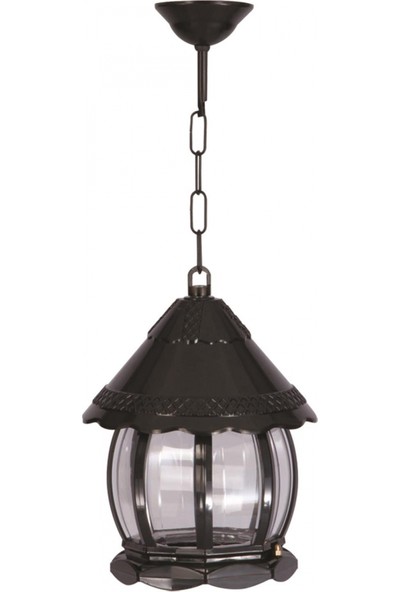 AVONNI BFE-68184-BSY Siyah Elektrostatik Toz Boyalı Dış Mekan Aydınlatma E27 Aluminyum ABS Polikarbon Cam 20cm