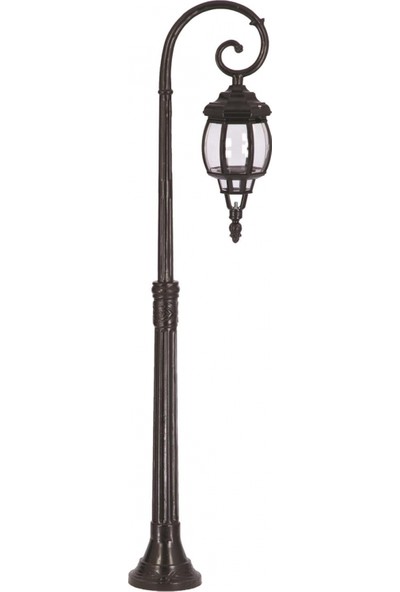 AVONNI BSU-68208-BSY-M1-B Siyah Elektrostatik Toz Boyalı Dış Mekan Aydınlatma E27 Aluminyum ABS Polikarbon Cam 30x18cm