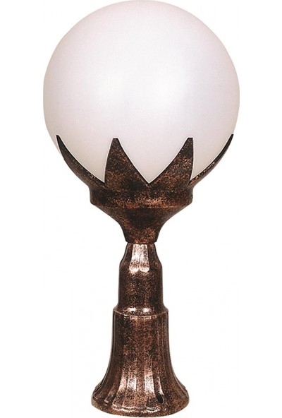 AVONNI BSU-68209-BKR-M2 Kahverengi Elektrostatik Toz Boyalı Dış Mekan Aydınlatma E27 ABS Polietilen Cam 25cm