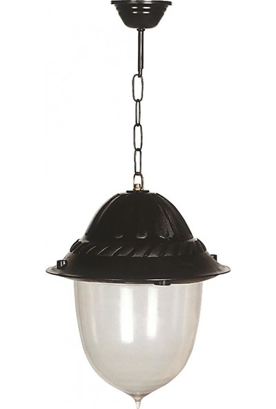 AVONNI BFE-68212-BSY Siyah Elektrostatik Toz Boyalı Dış Mekan Aydınlatma E27 ABS Polikarbon Cam 30cm