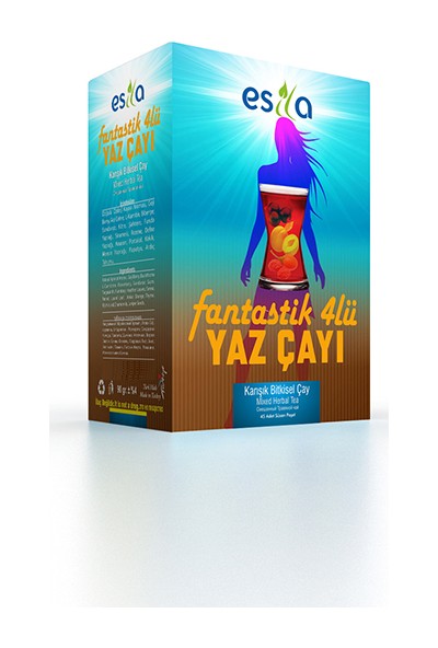 Esila Fantastik Dörtlü Yaz Çayı 45 Poşet