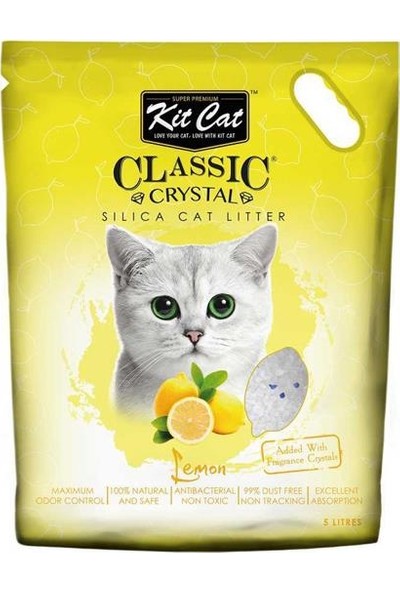 Kit Cat Limon Kokulu Silika Kedi Kumu 5lt