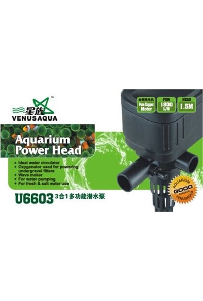 Venusaqua U 6603 Kafa Motoru 1800Lh 25W Venusaqua U 6603 Kafa Motoru 1800Lh 25W