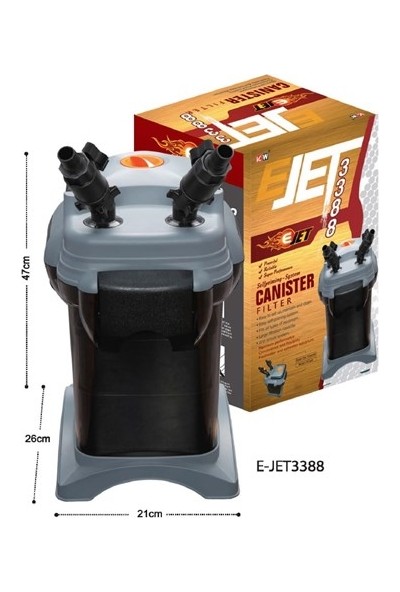 E-Jet 3388 Akvaryum Dış Filtre 14 Watt 1910 LtS E-Jet 3388 Akvaryum Dış Filtre 14 Watt 1910 LtS