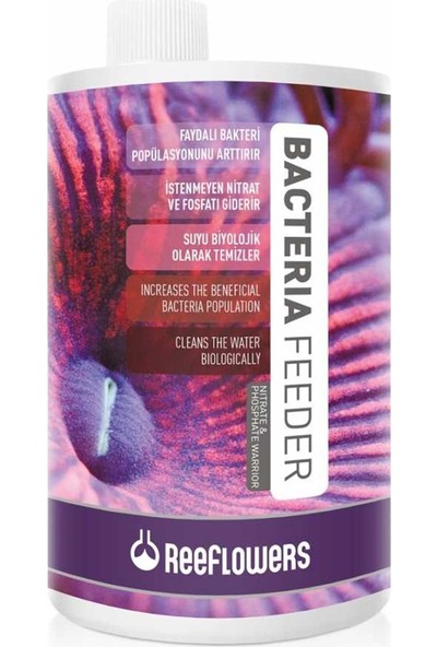 Reeflowers Bakteri Kültürü 1000 ML Bacteria Feeder Reeflowers Bakteri Kültürü 1000 ML Bacteria Feeder