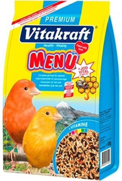 Vitakraft Premium Menü Kanarya Yemi 500 gr 12 Adet Vitakraft Premium Menü Kanarya Yemi 500 gr 12 Adet