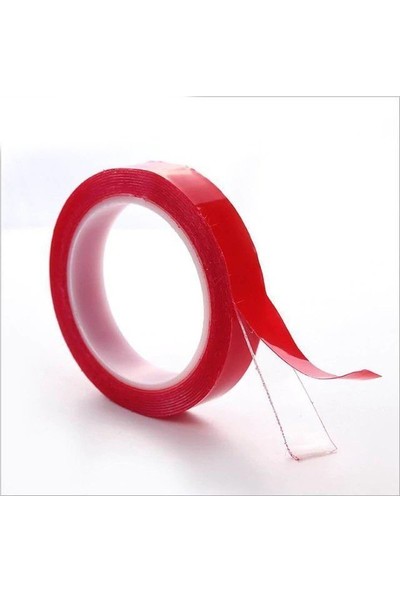 Leader Çift Taraflı Şeffaf Silikon Bant 10 mm x 10 mt Leader Çift Taraflı Şeffaf Silikon Bant 10 mm x 10 mt
