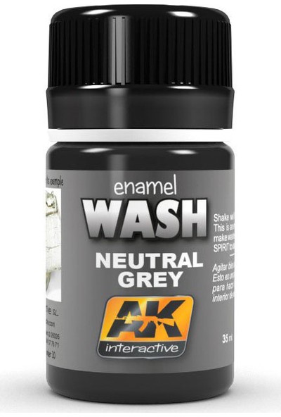 Ak Interactive Neutral Grey For White/Black Wash 35 Ml Ak Interactive Neutral Grey For White/Black Wash 35 Ml