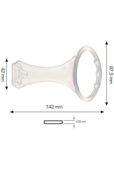 Nobel Baza Tutma Kolu Şeffaf (Esnek Plastik) Nobel Baza Tutma Kolu Şeffaf (Esnek Plastik)