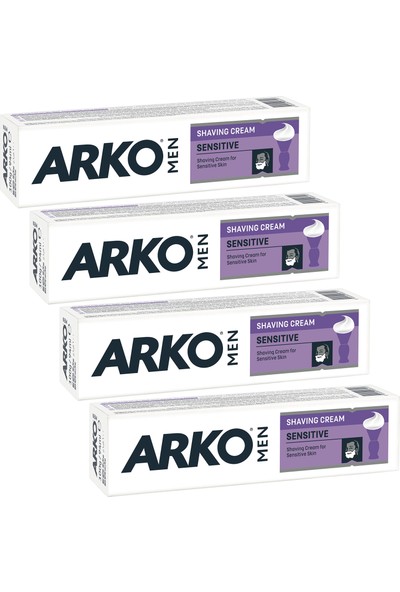 Arko Men Sensitive Tıraş Kremi 4'lü Paket 100 gr Arko Men Sensitive Tıraş Kremi 4'lü Paket 100 gr