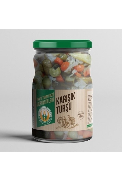 Tarım Kredi Karışık Turşu Cam Kavanoz - 650 gr Tarım Kredi Karışık Turşu Cam Kavanoz - 650 gr