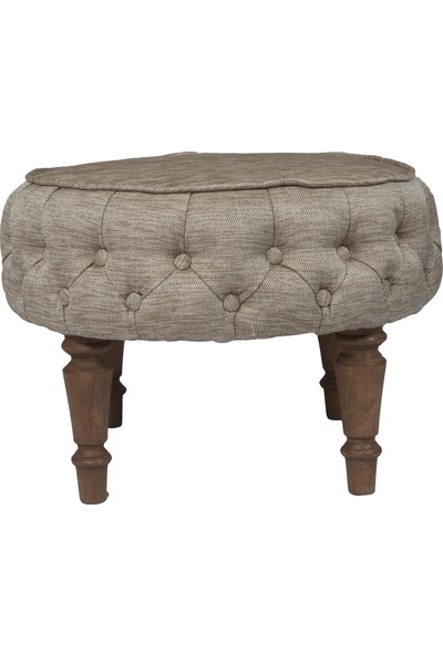 Ze10 Design Santa Clara Puf Sütlü Kahve