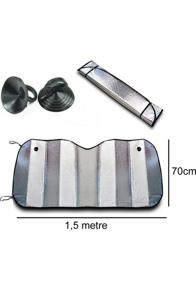 Modacar 6'lı Paket Katlanabilir Ön Camı Tam Kapatan Oto Güneşliği 422249