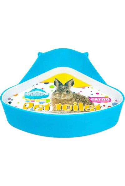 Carno Tavşan Tuvaleti Üçgen Mavi Carno Tavşan Tuvaleti Üçgen Mavi