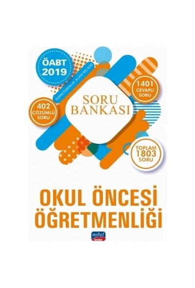 2019 ÖABT Okul Öncesi Öğreten Soru BankasıNobel Sınav 2019 ÖABT Okul Öncesi Öğreten Soru BankasıNobel Sınav