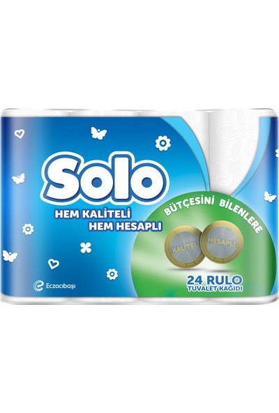 Solo Akıllı Seçim 24'lü Tuvalet Kağıdı Solo Akıllı Seçim 24'lü Tuvalet Kağıdı
