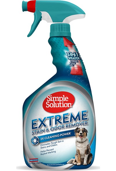Simple Solution Extreme 3 Kat Etkili Leke ve Koku Giderici Spray Simple Solution Extreme 3 Kat Etkili Leke ve Koku Giderici Spray