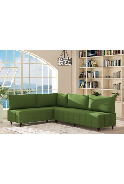 Evdemo Eda L Köşe Koltuk Takımı Yeşil